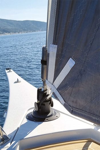 No furling line required…